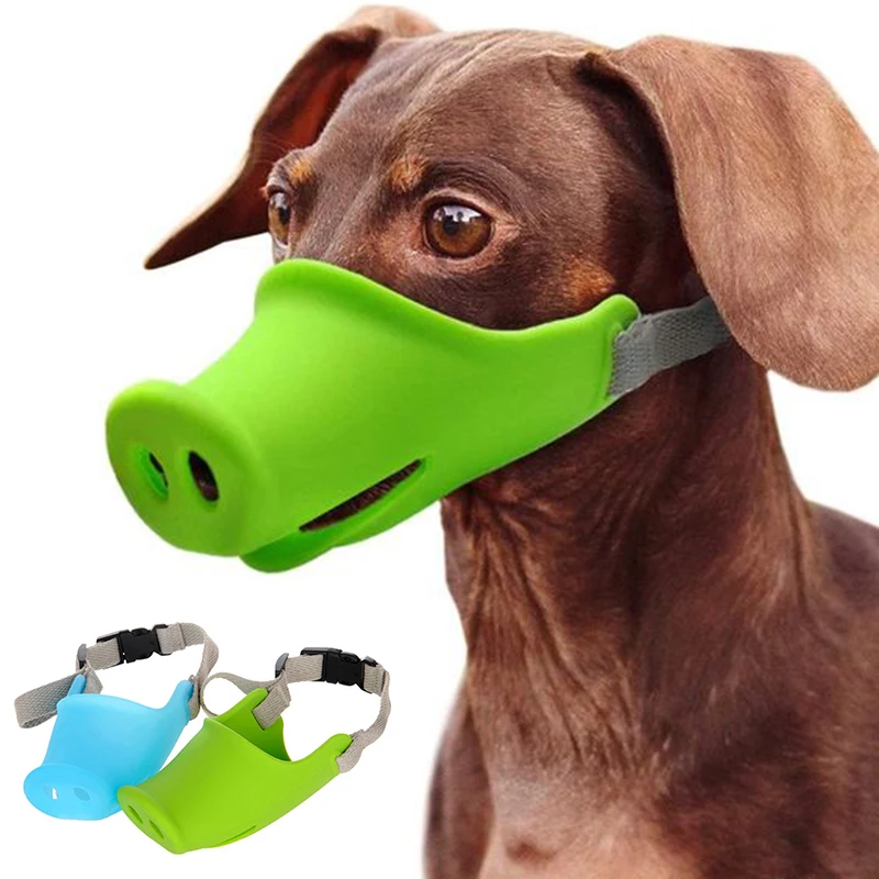 Pig Mouth Shape Dog Mouth Covers Anti Bite Anti-Called Muzzle Pet Masks ...
