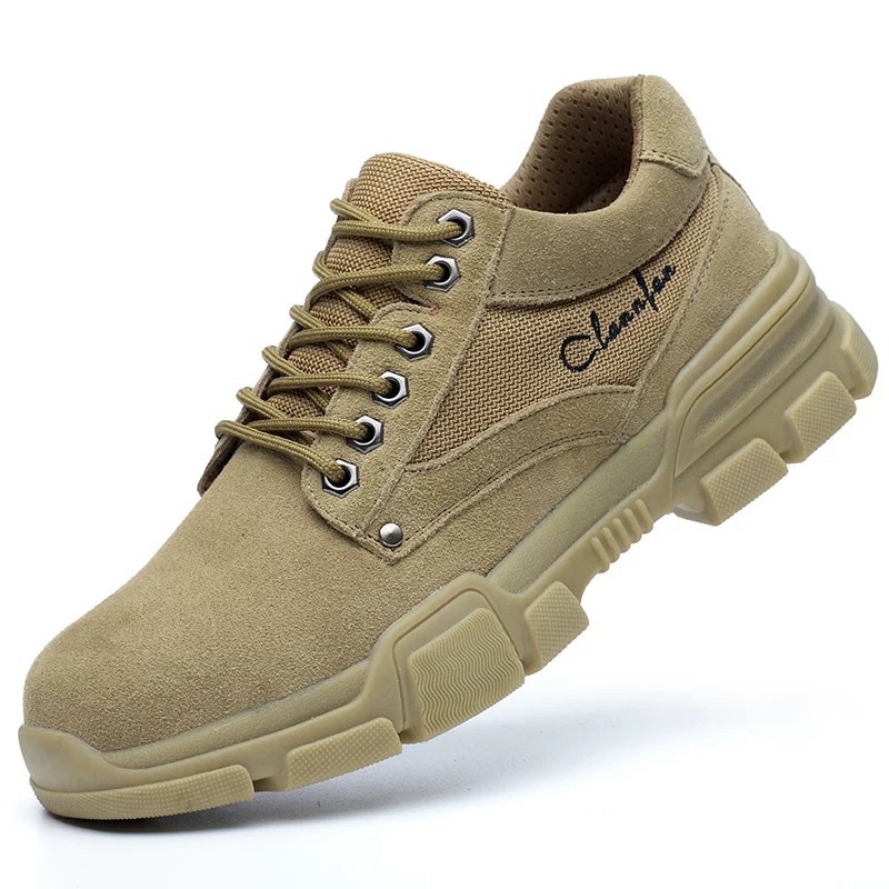 Men Work Shoes High Quality Safety Boots Steel Toe Construction Safety ...