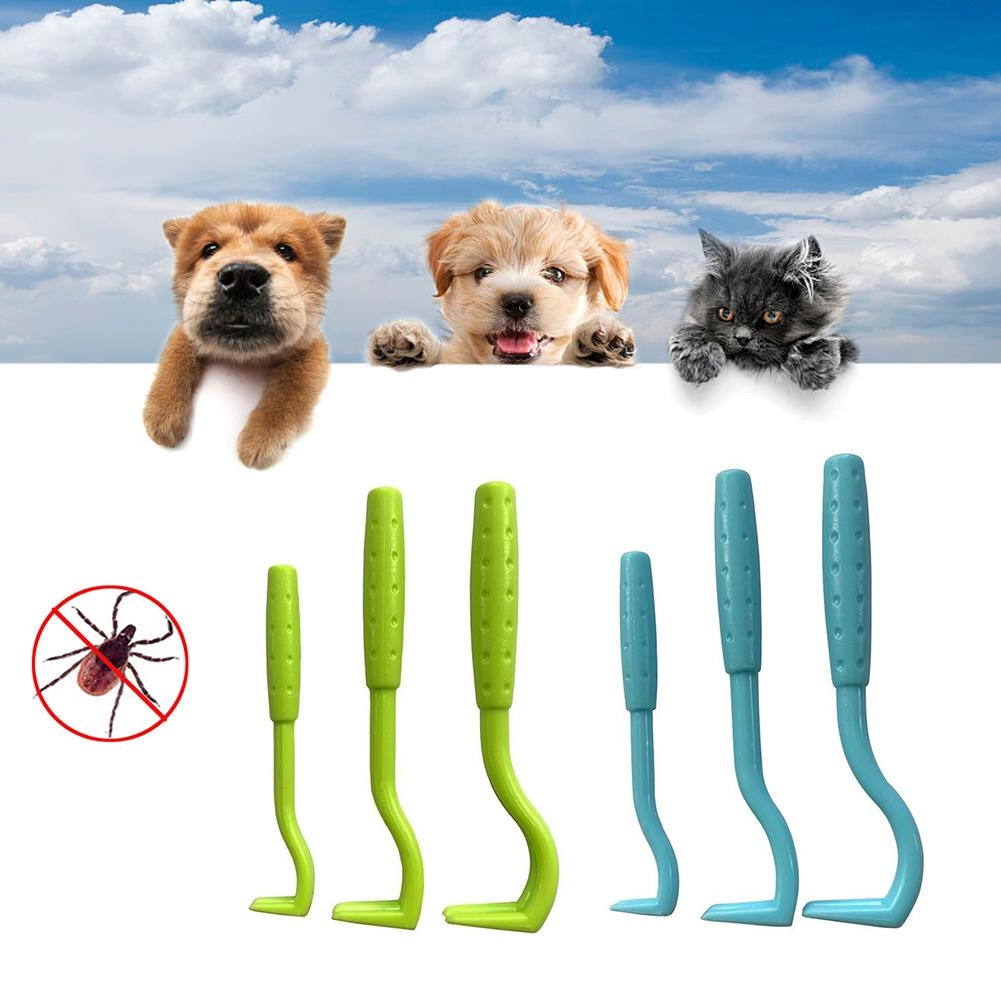 3PCS Pet Flea Remover Tool Scratching Hook Remover Pet Cat Dog Grooming ...