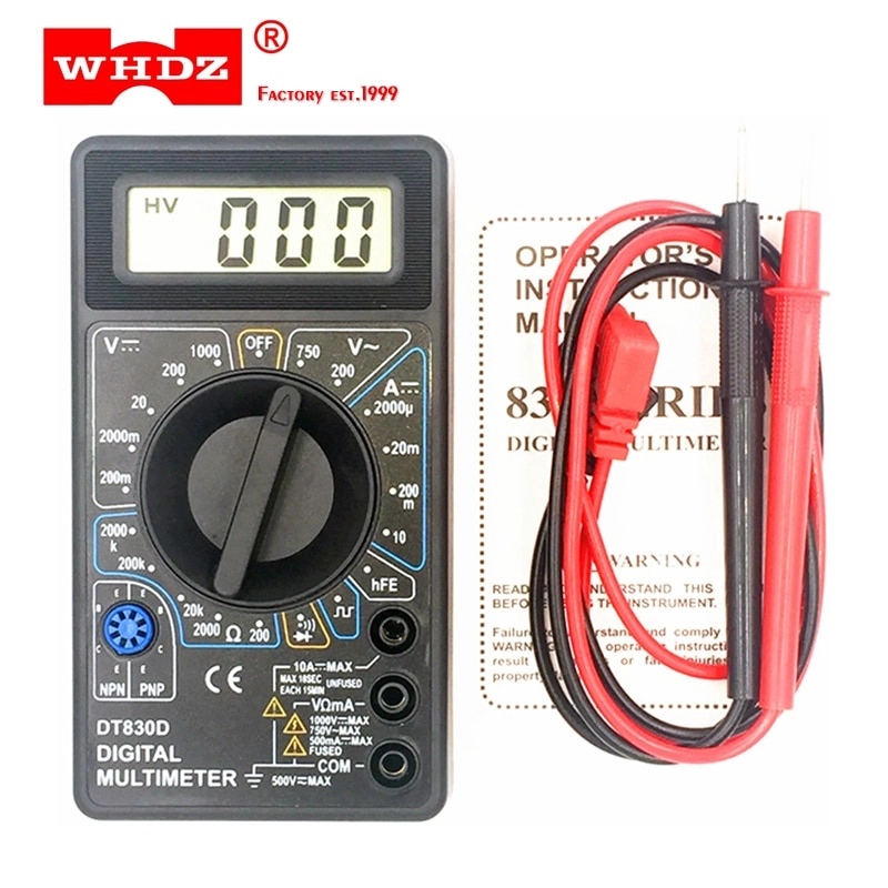 WHDZ DT 830D Mini Digital Multimeter with Buzzer Overload protection ...