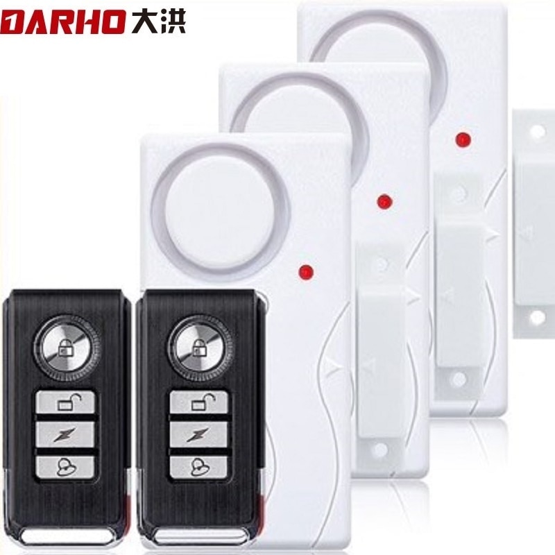 Darho Door Window Entry Security Wireless Remote Control Sensor Alarm ...