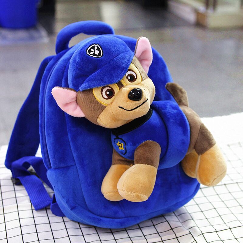 Paw patrol dog cartoon mini children plush backpack puppy patrol bag ...