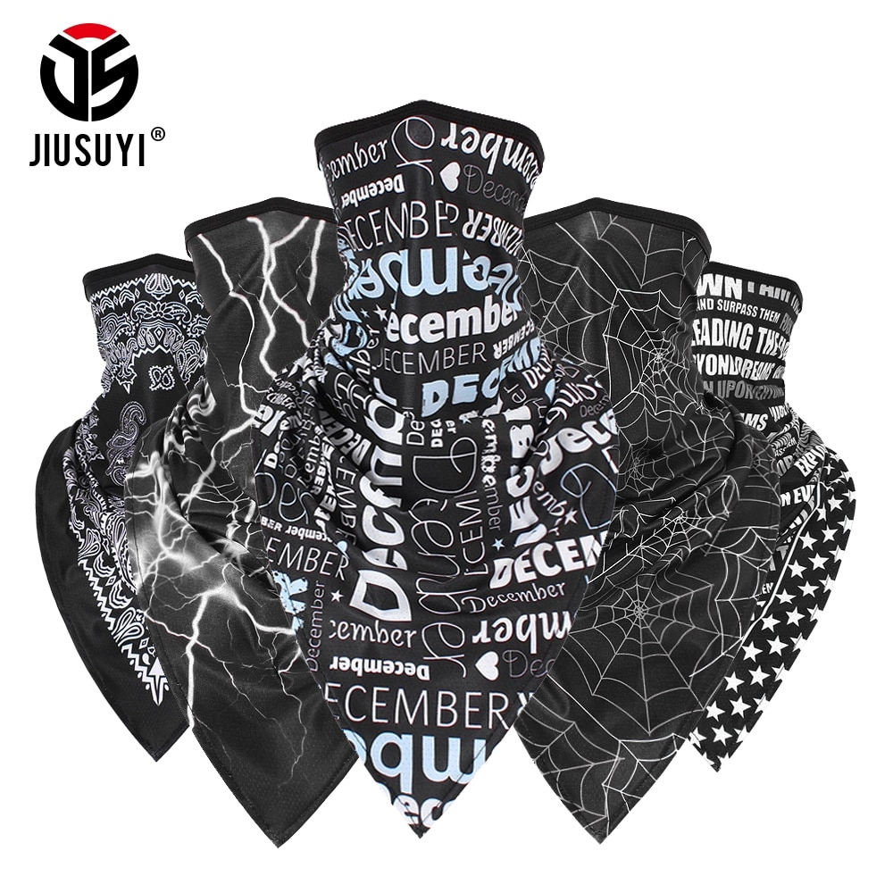 Breathable Bandana Paisley Arab Hijab Mesh Tube Triangle Face Scarves ...