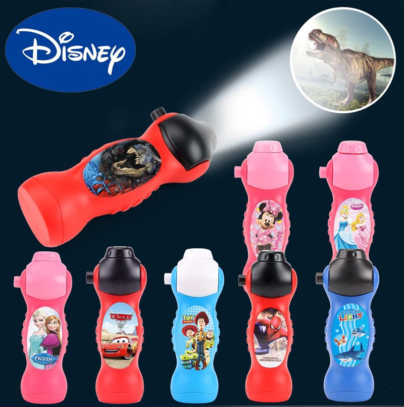 Disney Cartoon Projection Flashlight Kid Christmas Halloween Party Toy