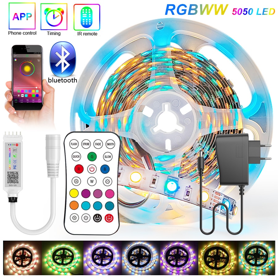 Bluetooth LED Strip Ribbon LED Light Strip RGB Tape Diode Tape