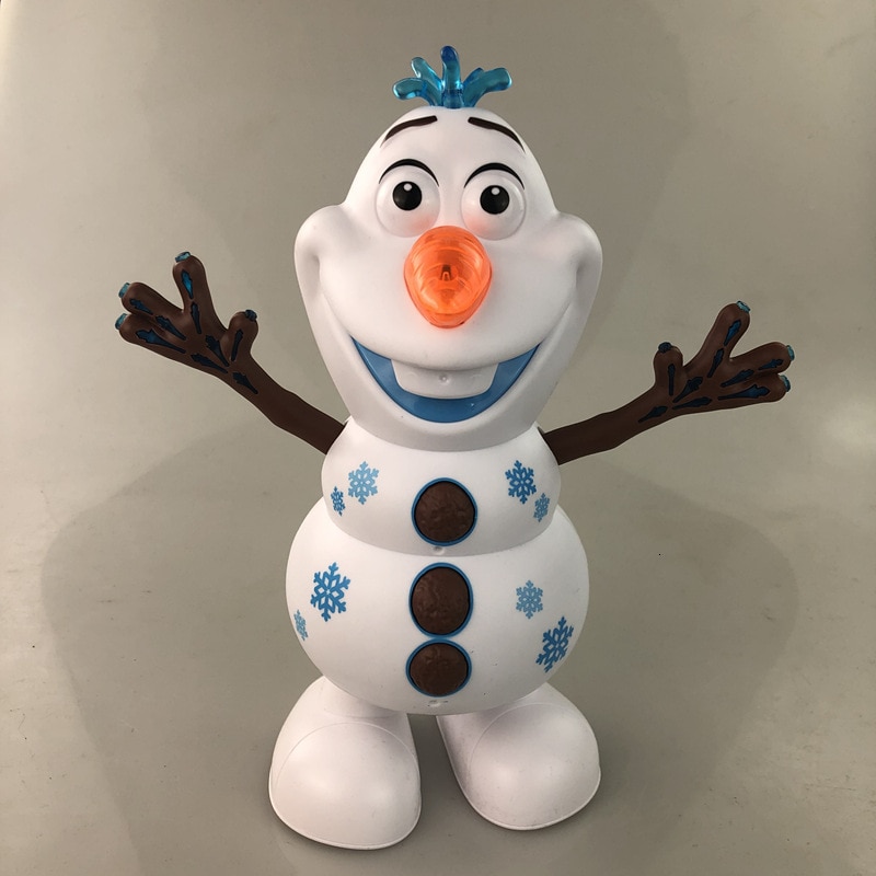 Dancing Snowman Music Olaf Robot With Led Flashlight Electric