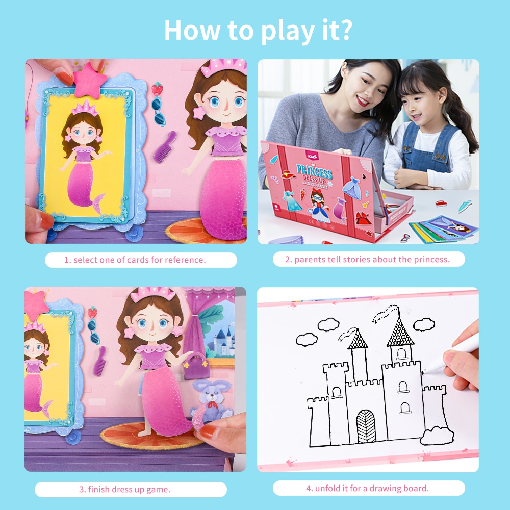 Princess Dress Changing/Dressing Jigsaw Change Clothing Matching Game Toys