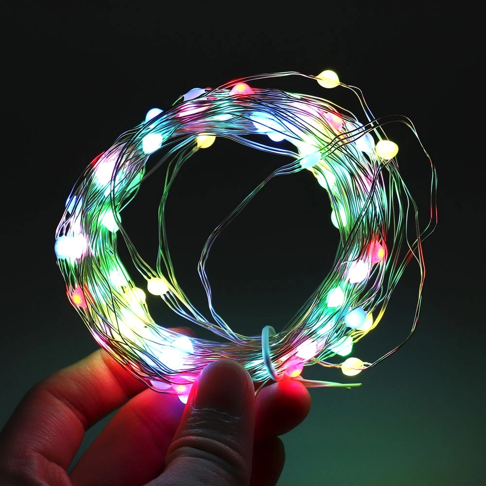 USB Powered RGB LED String Wireless Mobile App Controlled Magic RGBW ...