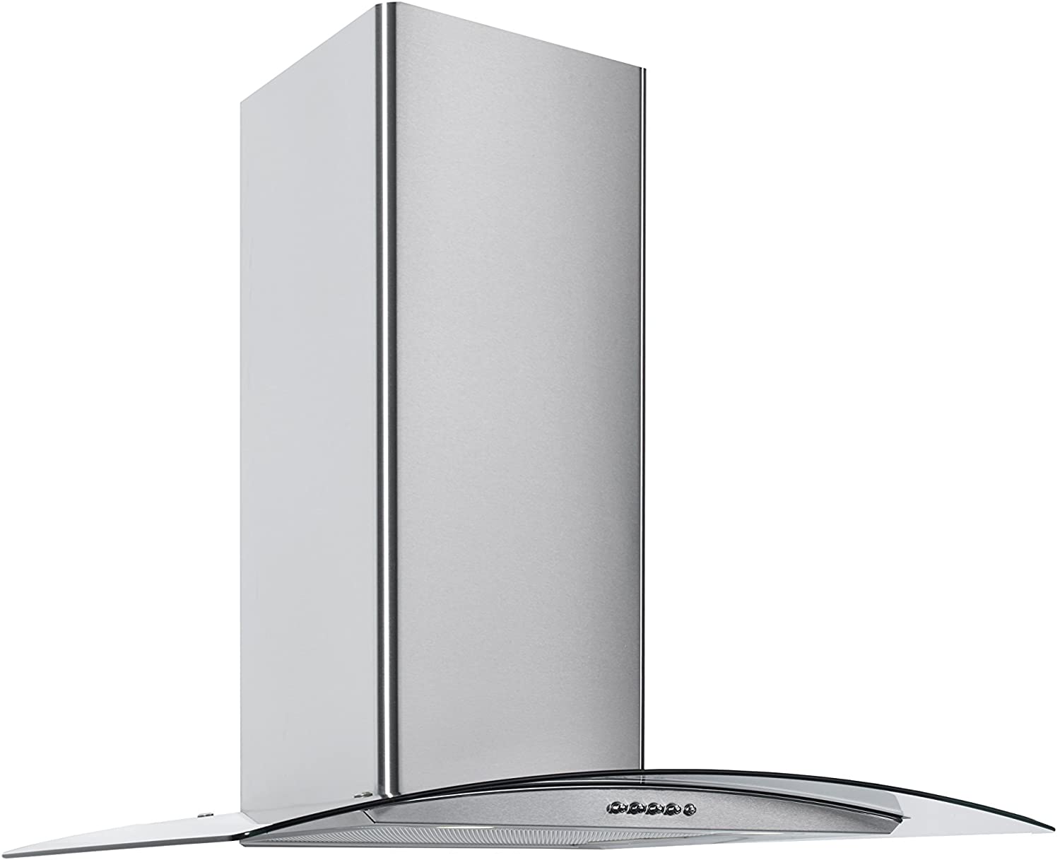 Next Day Delivery :: Econolux ART28369 60cm curved glass cooker hood ...