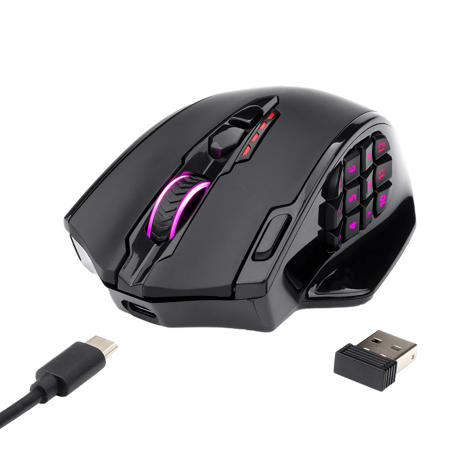 Redragon M913 Impact Elite Wireless Gaming Mouse with 16 Programmable ...