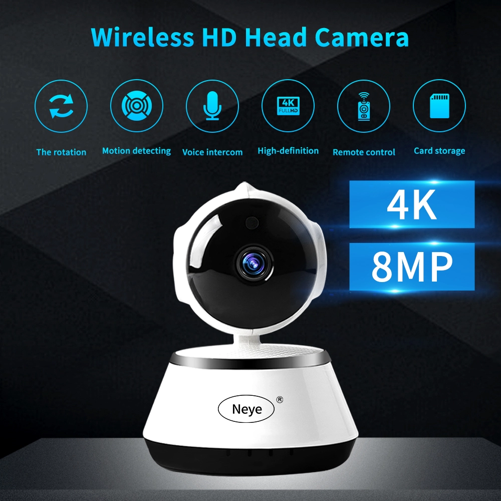N_eye 8MP 4K WiFi IP Camera - Home Security with Night Vision ...