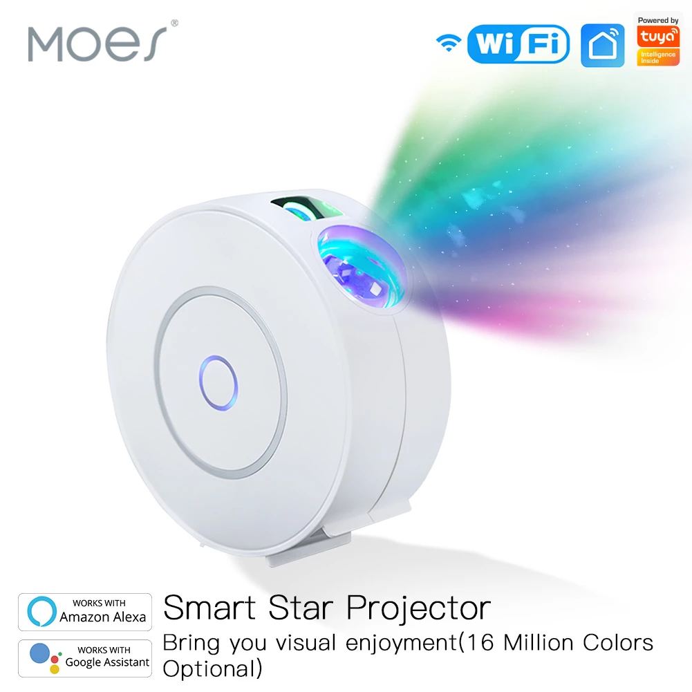 Moes Tuya WiFi Smart Star Projector Galaxy for Holiday Party APP ...