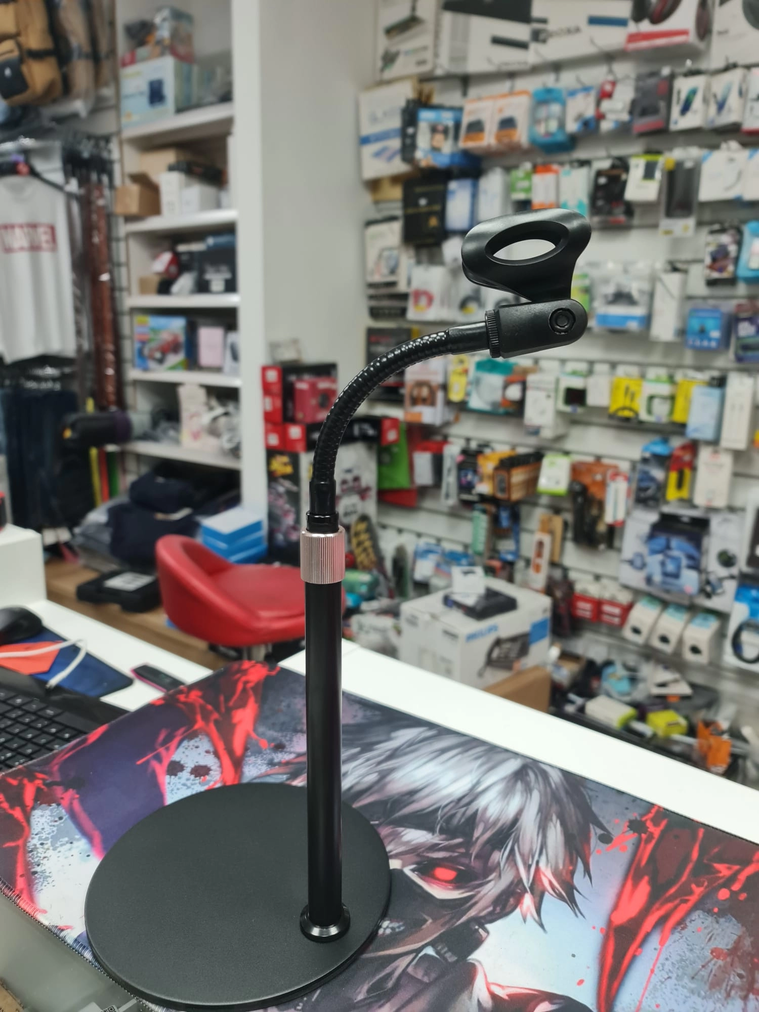 Desktop Microphone Stand With Metal Base,microphone Floor Standing ...