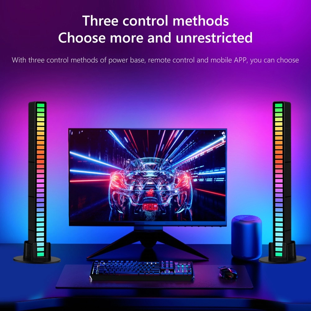 RGB Voice Control Synchronous Rhythm Light Internet Popular Colorful ...