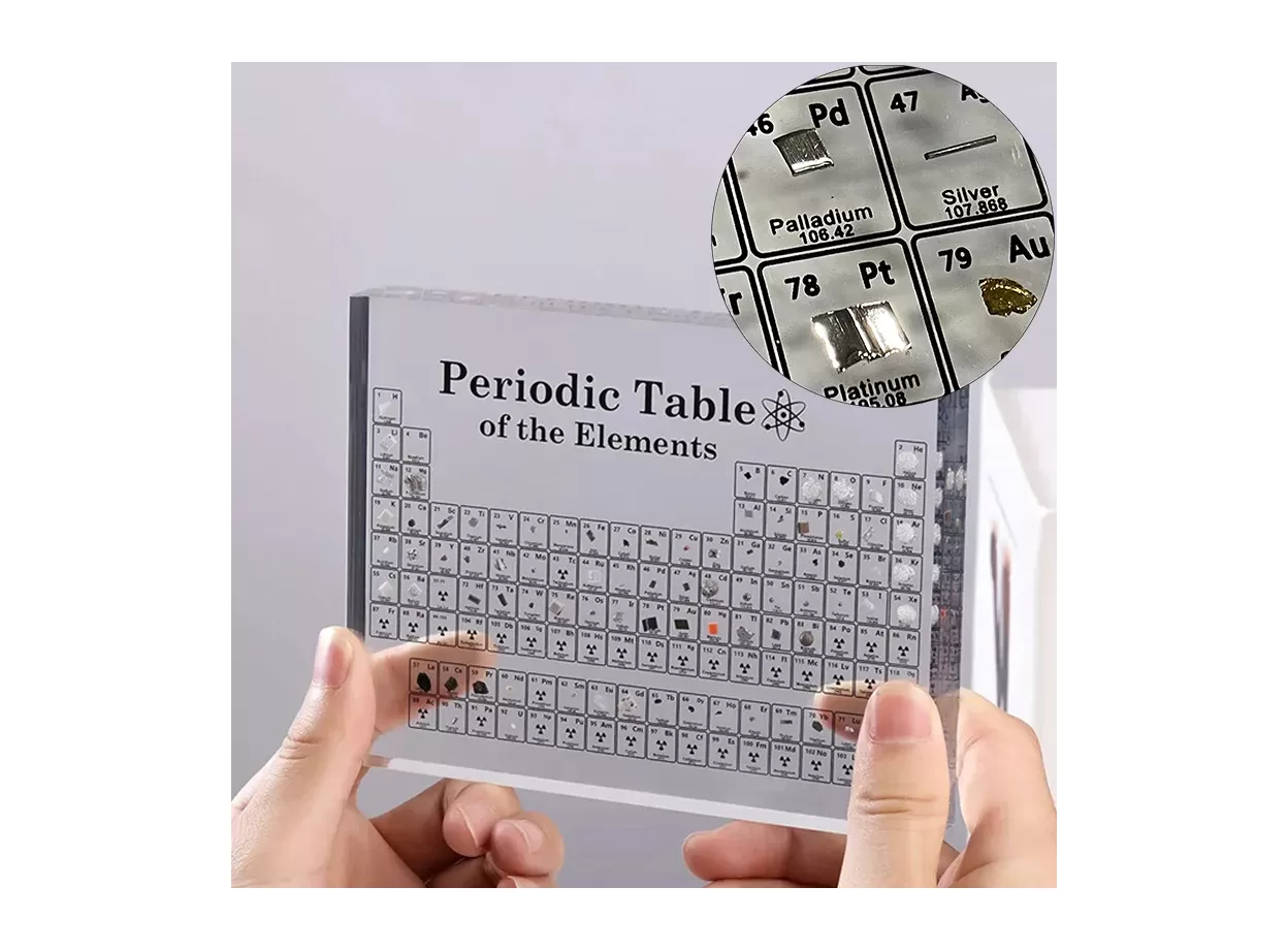 Periodic Table with Real Elements Inside,Acrylic Periodic Table Display ...