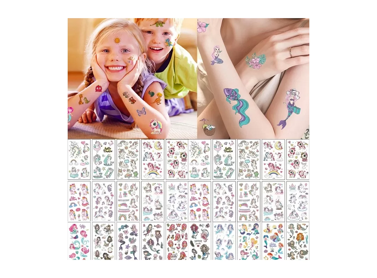 Unicorn kids waterproof temporary tattoos,childrens temporary tattoo ...