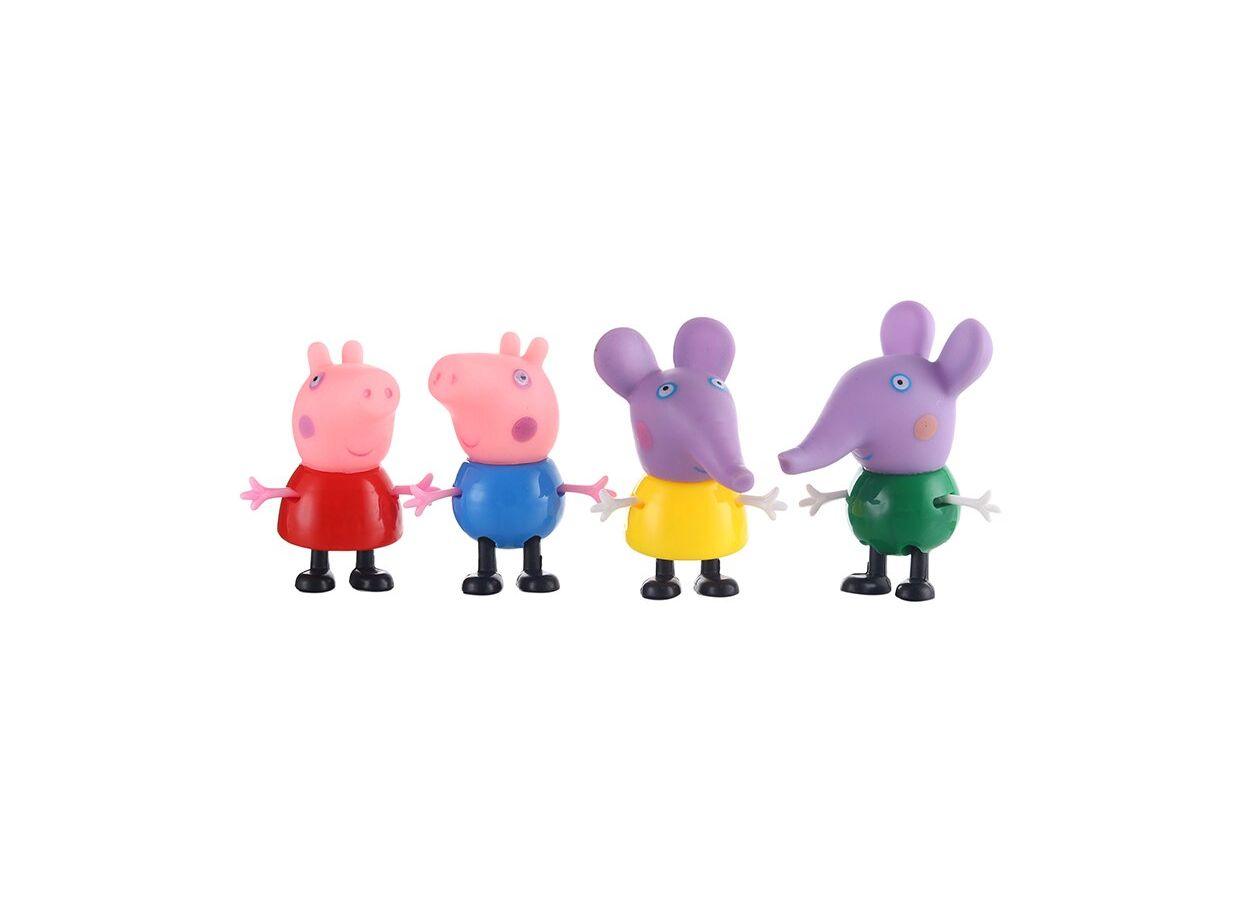 Peppa pig Original Action Figure Dolls Family Dad Mom Grandpa Grandma ...