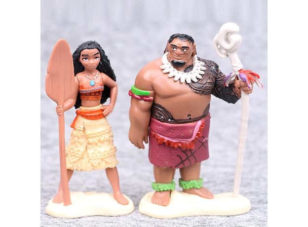 Moana Princess Maui Chief Tui Tala Heihei Tamatoa Dolls Pvc Action ...