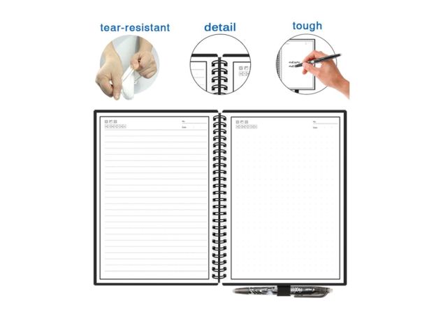 Smart Reusable Erasable Notebook Paper Erase Notepad Note Pad Lined ...