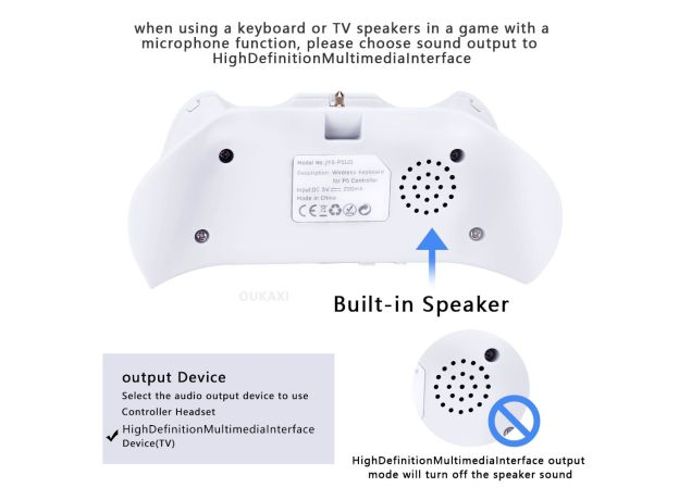 Ps5 Controller Wireless Keyboard External Bluetooth Compatible Gaming Keyboard