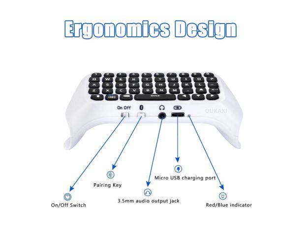 Ps5 Controller Wireless Keyboard External Bluetooth Compatible Gaming Keyboard