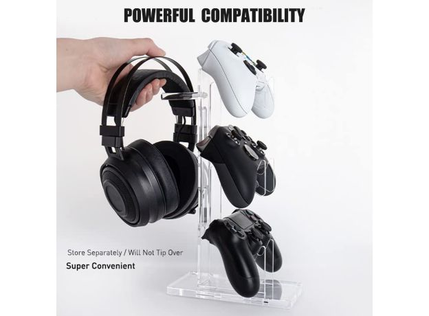 Universal 3 Tier Controller Stand Transparent Acrylic Controller Stand ...