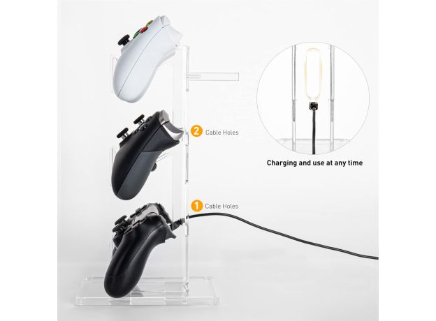 Universal 3 Tier Controller Stand Transparent Acrylic Controller Stand ...
