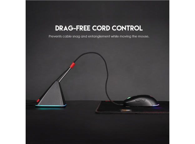 FANTECH RGB Mouse Cable Holder Mause Bungee Cord Clip