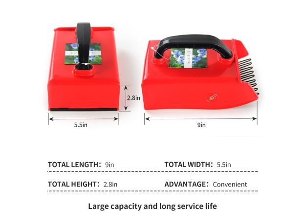 Portable Metal Fruit Picker Blueberry Collection Harvester Rake for ...