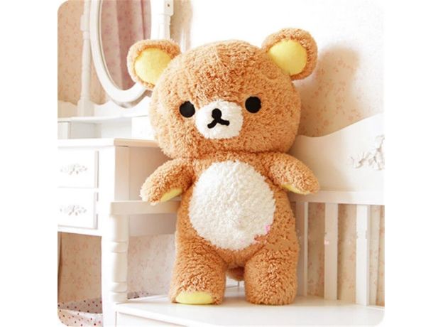 55cm Kawaii Rilakkuma Relax Bear Cute Japanese Cartoon Character Figure ...